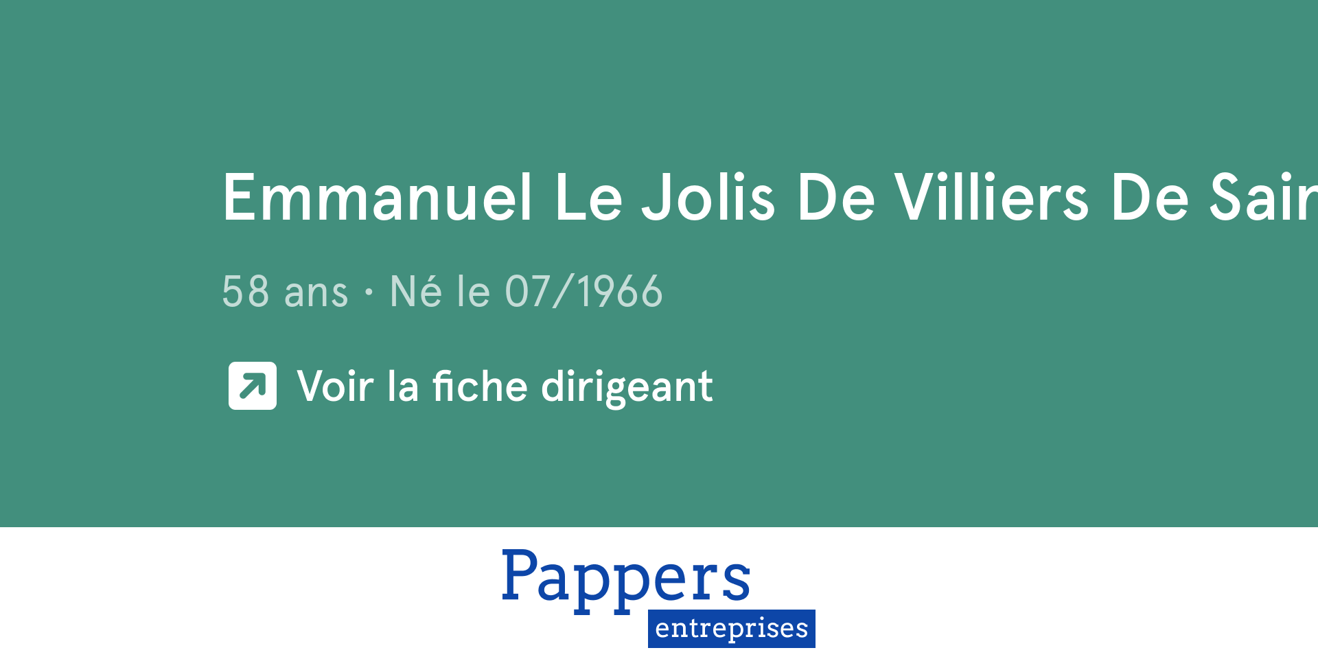 Emmanuel Le Jolis De Villiers De Saintignon : FINANCIERE DU GROUPE G2M
