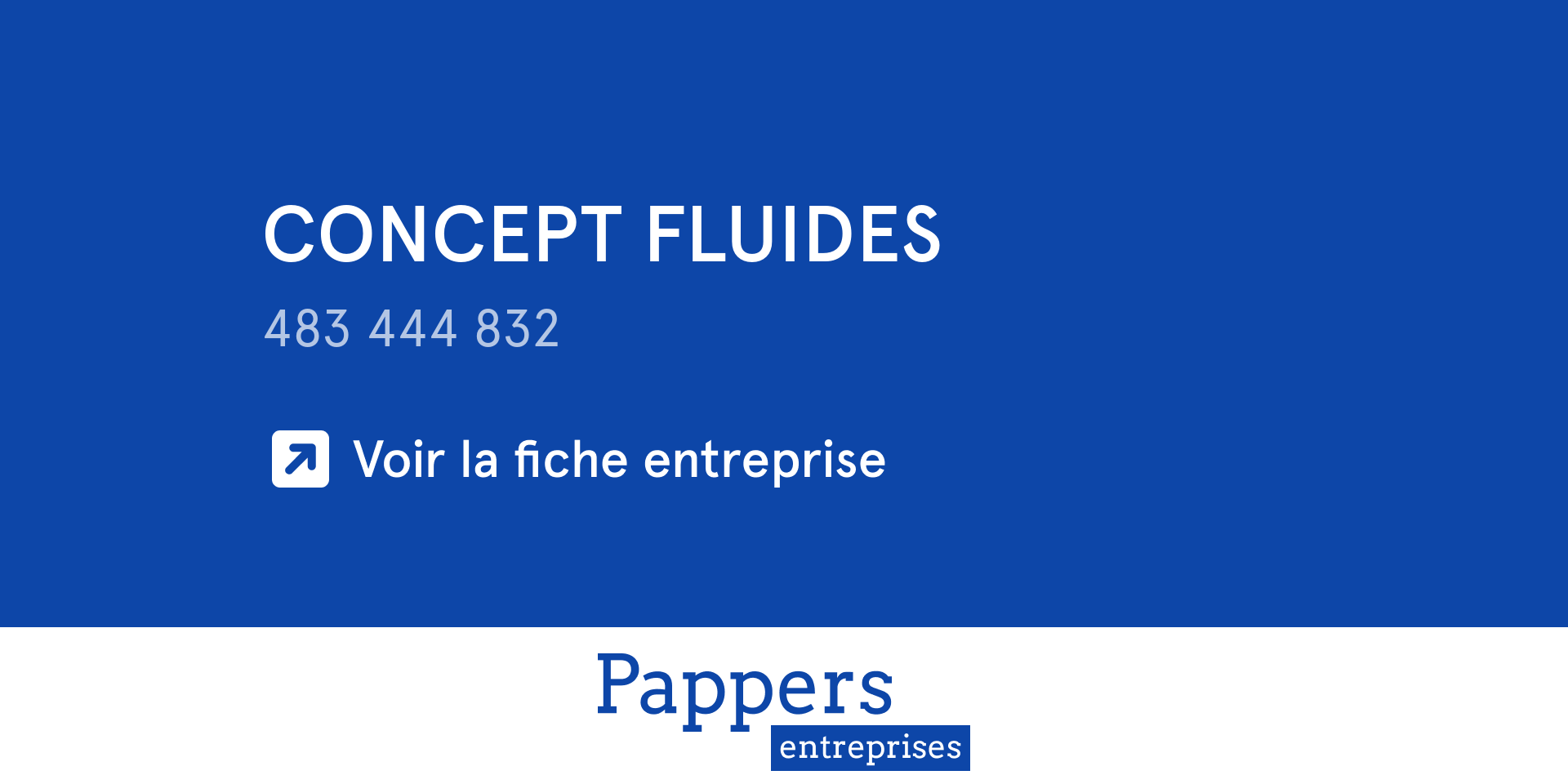 Société CONCEPT FLUIDES : Chiffre d'affaires, statuts, extrait d'immatriculation
