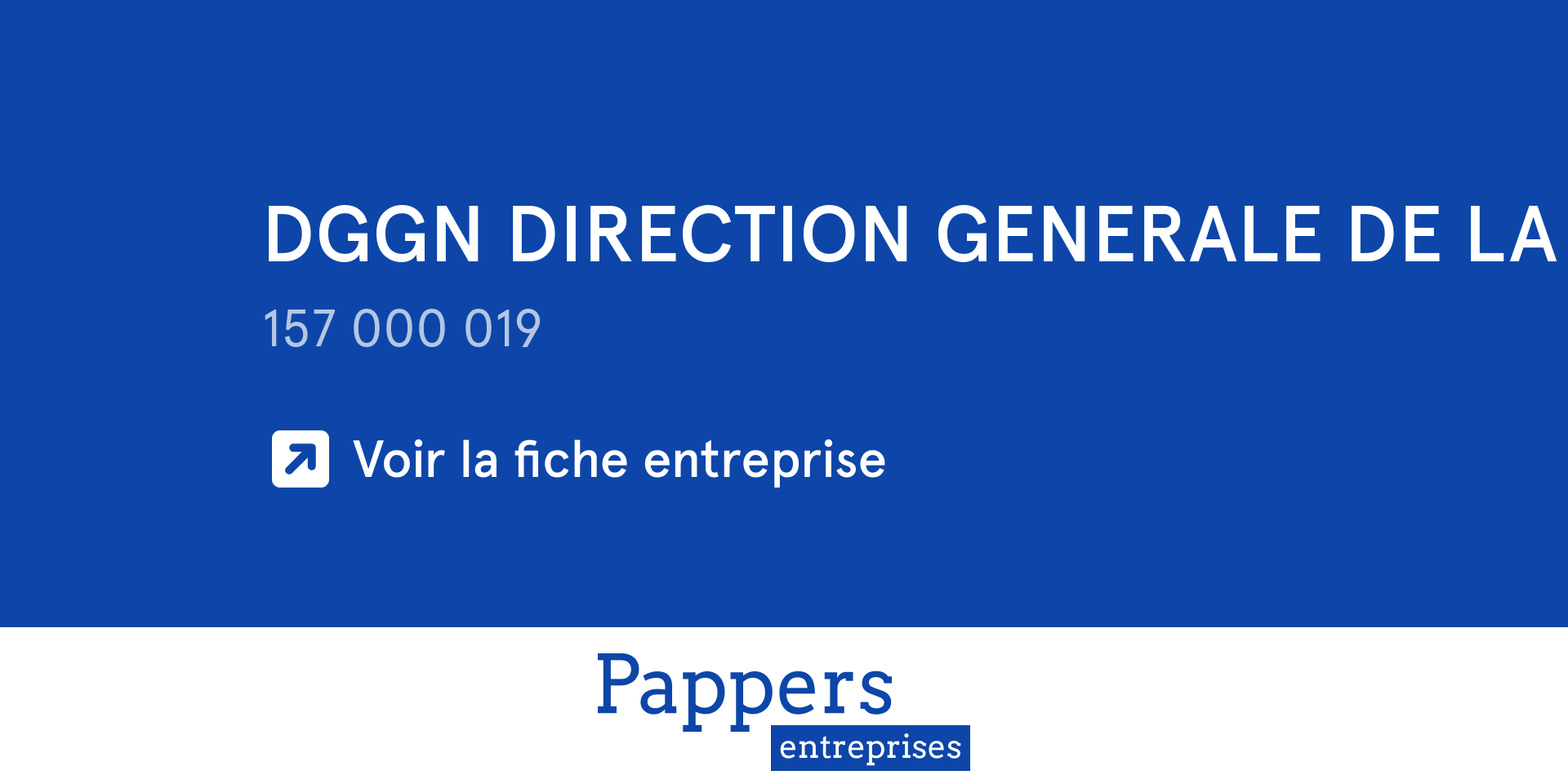 DGGN DIRECTION GENERALE DE LA GENDARMERIE NATIONALE : Chiffre d ...