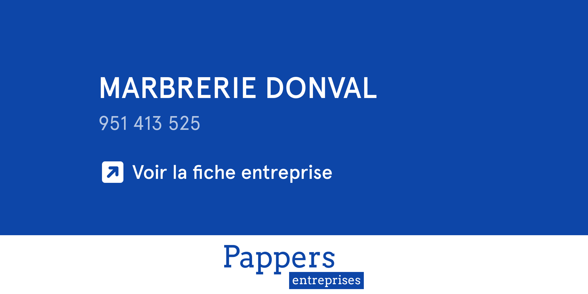 Société MARBRERIE DONVAL : Chiffre d'affaires, statuts, extrait d ...