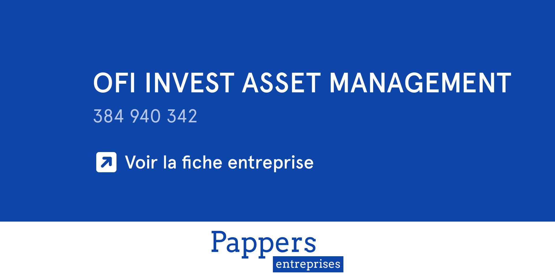 Société OFI INVEST ASSET MANAGEMENT : Chiffre d'affaires, statuts ...