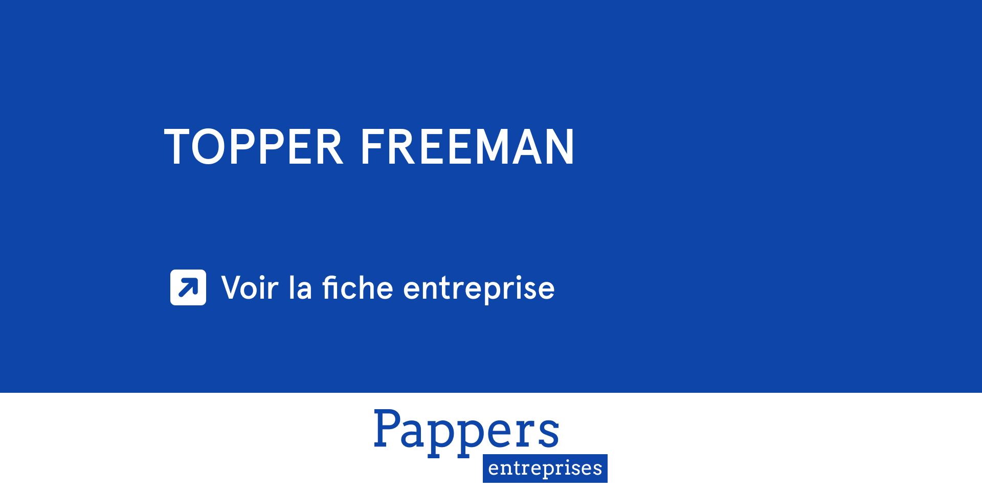 Société TOPPER FREEMAN : Chiffre d'affaires, statuts, extrait d ...