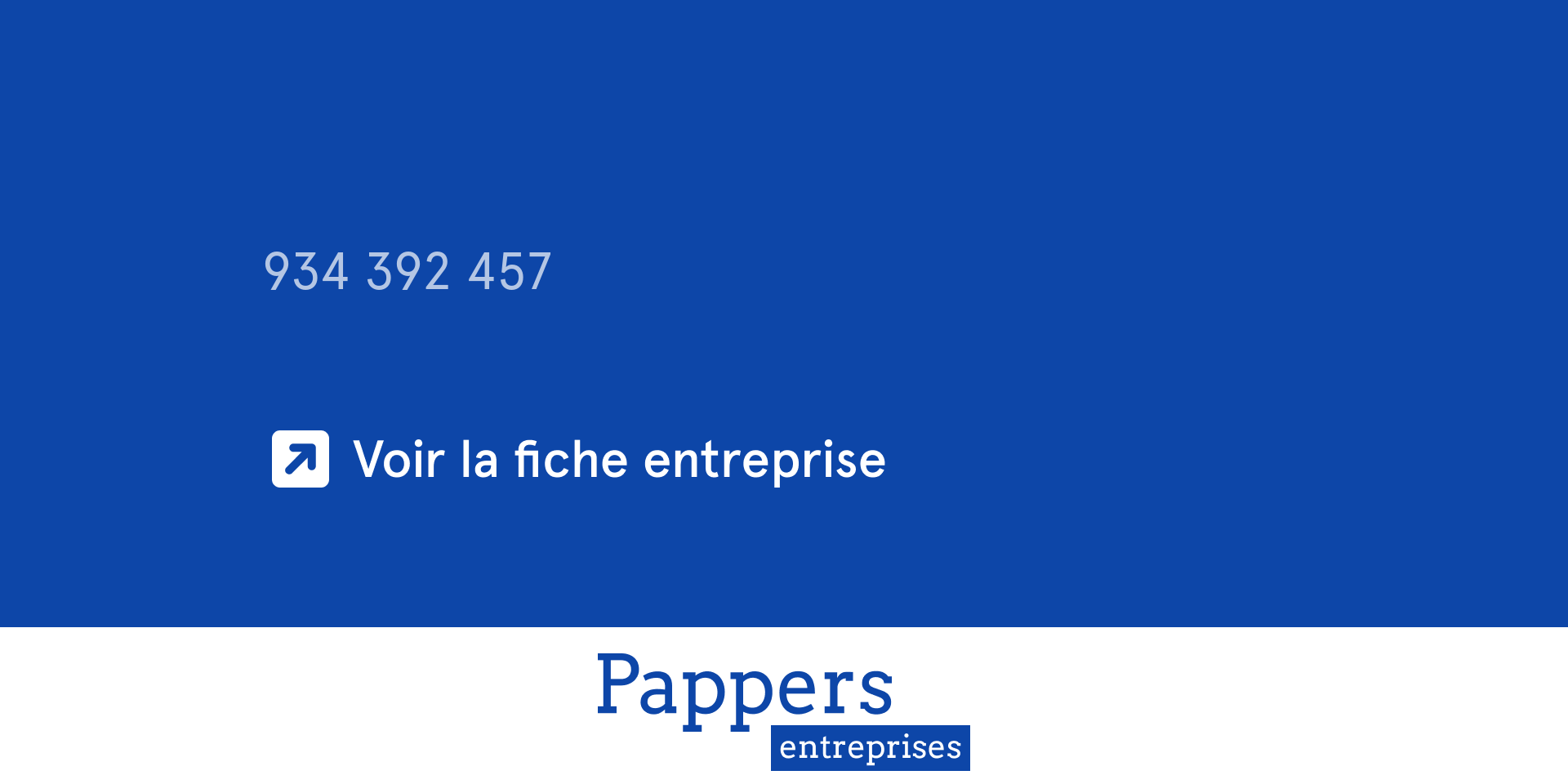 (934392457) : Chiffre d'affaires, statuts, extrait d'immatriculation